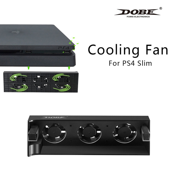 DOBE PS4 Slim Auto Turbo Cooling Fan - External USB Cooler, Automatic ...