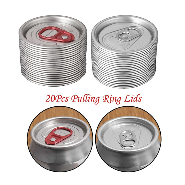 20Pcs Aluminum Can Lids Pulling Ring Lids Soda Can Food Packing ...