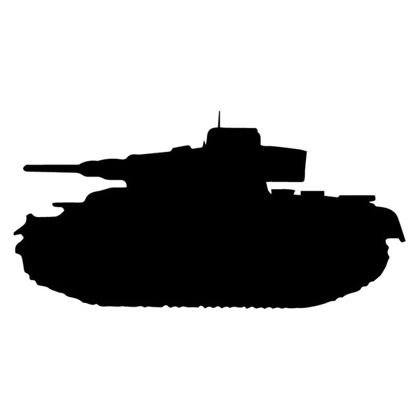 16X8CM Panzer Tank Military Scratch Occlusion Car Sticker Vinyl Decal ...