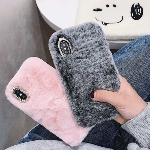 Fashion Lady Gift Case for iPhone 12 XS Max XR X 11 Pro Max SE Furry ...