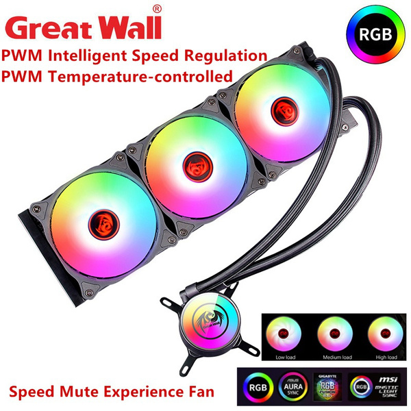 Great Wall RGB Water Cooler CPU Cooling Fan 240mm PWM 4Pin CPU Heatsink ... Great Wall RGB Water Cooler CPU Cooling Fan 240mm PWM 4Pin CPU Heatsink ...