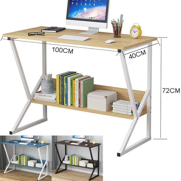 Home Desktop Computer Desk Modern Sturdy Bedroom Laptop Study Table ...