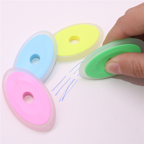 5pcs/lot Erasable Pen Special Rubber Color Oval Eraser for Erasable Gel ...