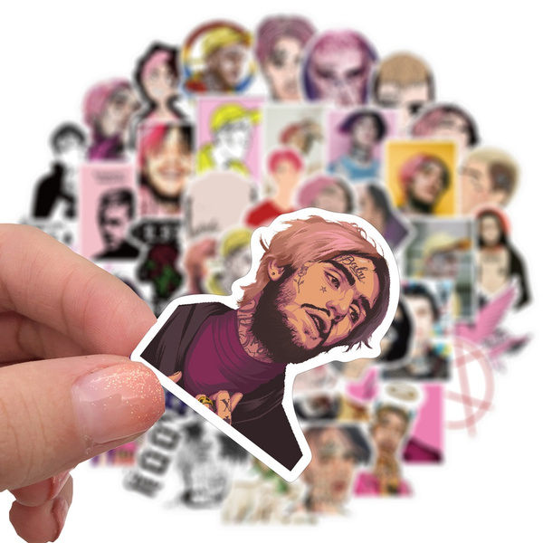 50pcs Singer Lil Peep Sticker Graffiti Stickers For Diy Suitcase Laptop