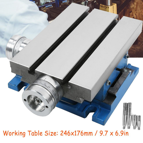 Cross Slide Compound Working Table Bench Drill Milling Work Table Vise ...