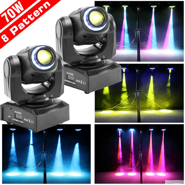 2 X 70W Bühnenlicht Moving Head Stage Light LED RGBW Spot Gobo DMX ...