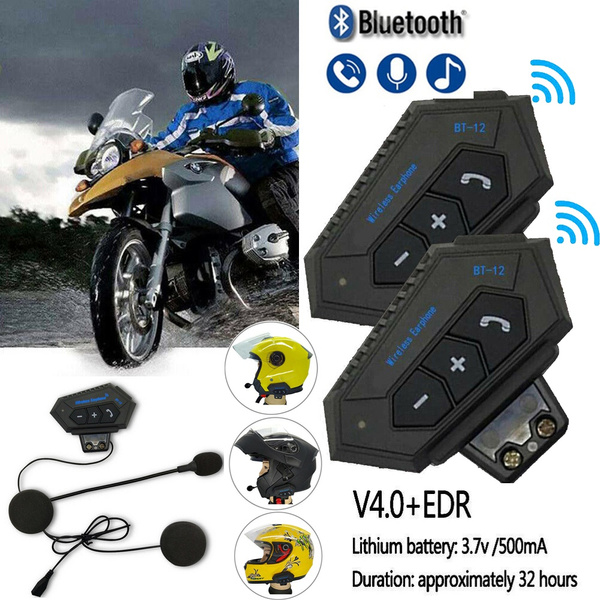 Motorcycle Bluetooth Helmet Intercom Automatic Answering Headset ...