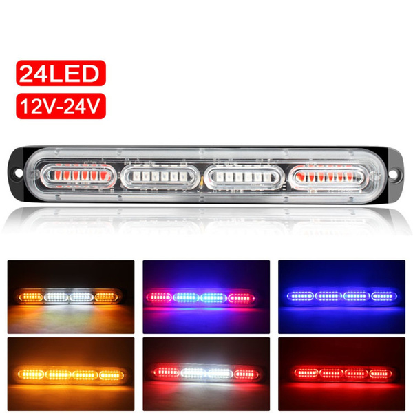 6/24 Led Car Lights Flasher Auto Flash Flasher Stroboscopes Strobe ...
