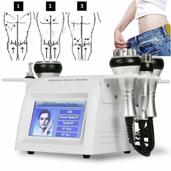 5-in-1 40 Khz Cavitation Vacuum Multipolar RF Slim Body Shaping Spa ...