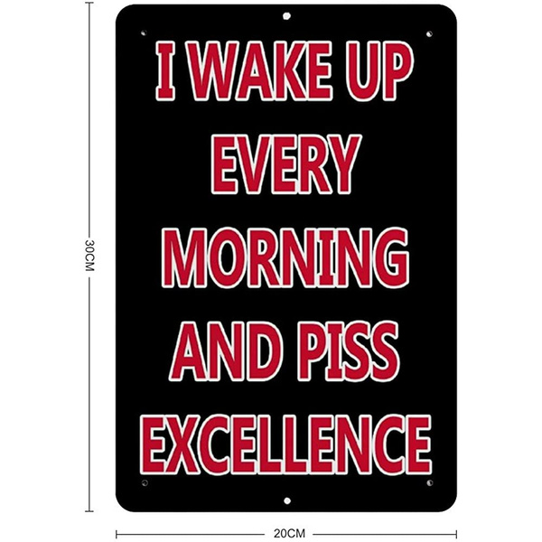 Jeartyca Novely Metal Sign,Funny Metal Tin Sign Wall Decor Man Cave Bar ...