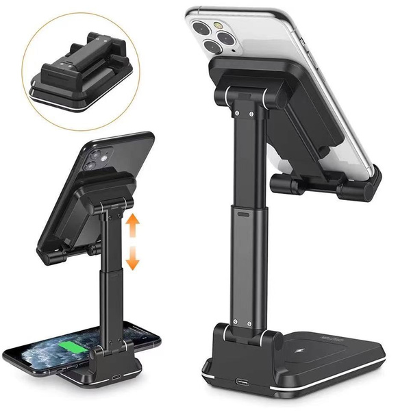 Adjustable Phone Stand Wireless Charger for Desk, Dual Wireless Charger ...