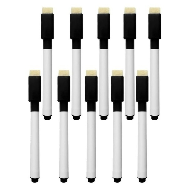 10 Pcs Whiteboard Pens - Gosear Rewritable White Board Dry Erase ...