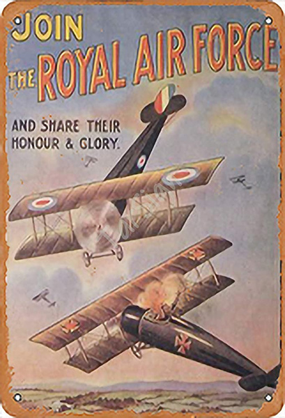 TarSign Join The Royal Air Force and Smare Tmeir Honour & Clory Vintage ...