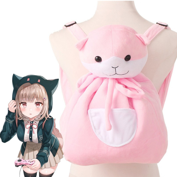 Nanami Chiaki Cat Backpack Danganronpa Pink School Shoulder Bag Girls ...