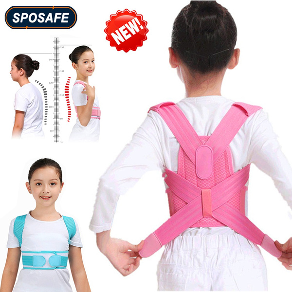 Back Posture Corrector for Kids and Teens, Adjustable Upper Back Brace ...
