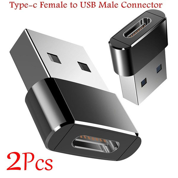 1/2PCS 2020 High-end Type-c Female to USB Male Connector Type-c to USB ...