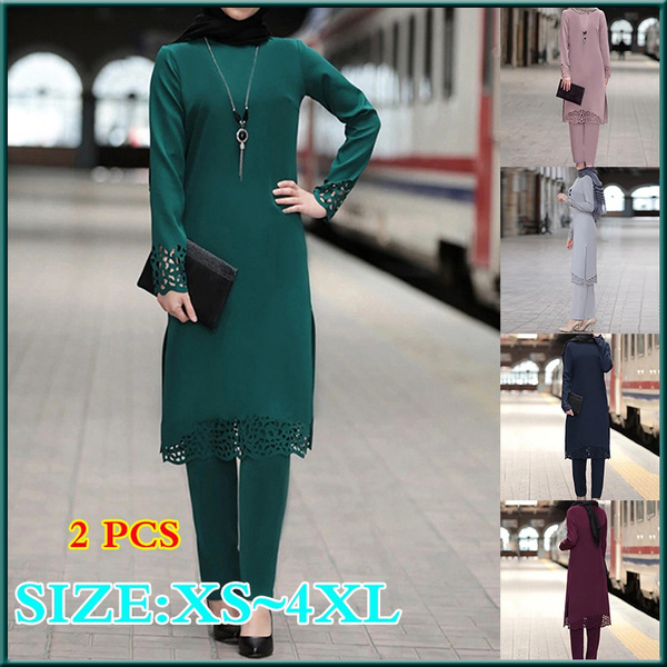 Ramadan Eid Abaya Turkey Muslim Hijab Dress Kaftan Dubai Set Caftan ...