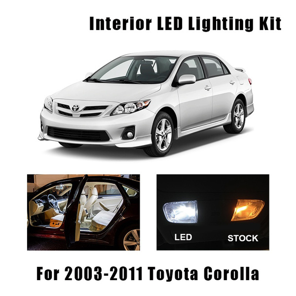 9 Bulbs White LED Interior Light Kit Fit For 2003-2006 2007 2008 2009 ...