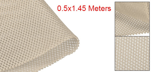 Speaker Grill Cloth 0.5x1.45M Polyester Fiber Stereo Mesh Fabric Beige ...