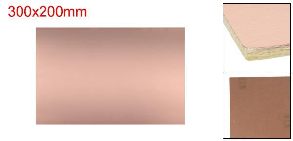 300x200mm Single-Sided Copper Clad Laminate PCB Circuit Bakelite Board ...