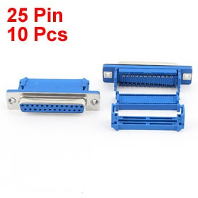 10Pcs D-SUB DB25 25 Pin Female IDC Socket Connector for Flat Ribbon ...