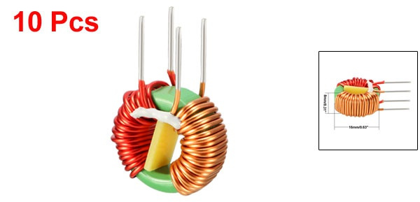 10Pcs Vertical Toroid Magnetic Inductor Monolayer Wire Wind Wound 2mH ...