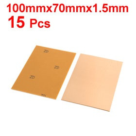 15 Pcs 100mmx70mmx1.5mm Bakelite Plate Single Sided Copper Clad ...