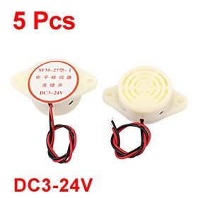 DC3-24V 2 Wire Industrial Electronic Alarm Sound Buzzer 95dB 5pcs | Wish