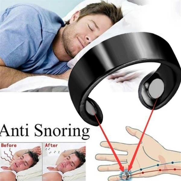 1 Piece Anti Snoring Ring Stopper Sleeping Breath Aid Acupressure ...