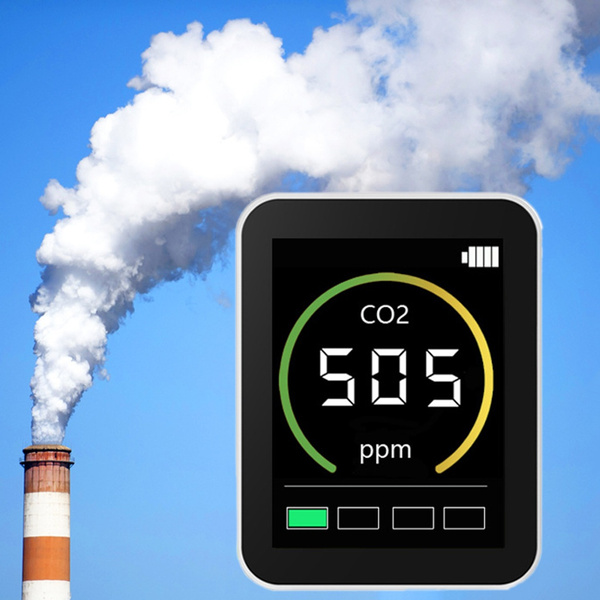 CO2 Air Quality Monitor Gas Tester Detector Analyzer Carbon Dioxide ...