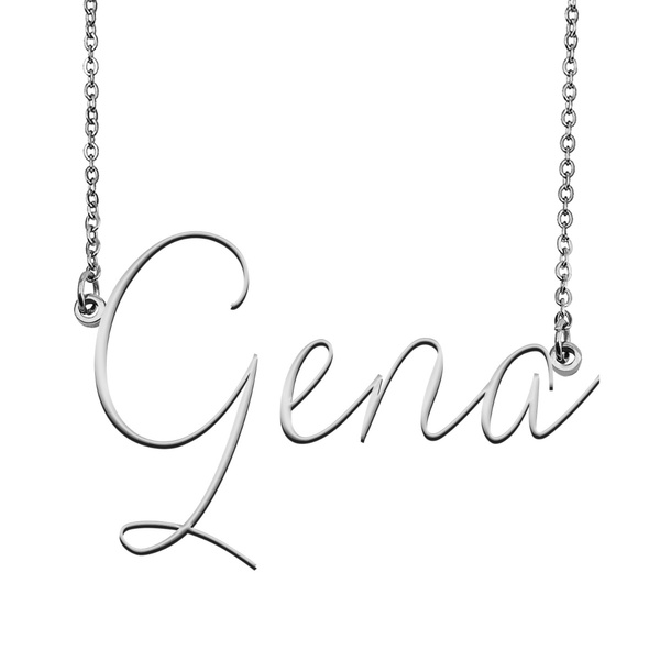 Gena Name Necklace Memory Necklace for Family | Wish