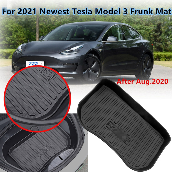 Remodeled Newest For Tesla Model 3 All Weather Cargo Liner Mat Black ...
