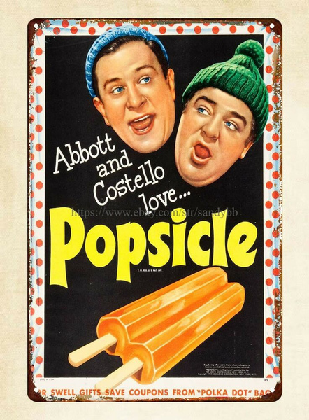 Popsicle Advertising Sign metal tin sign wall decor lodge cafes prints ...
