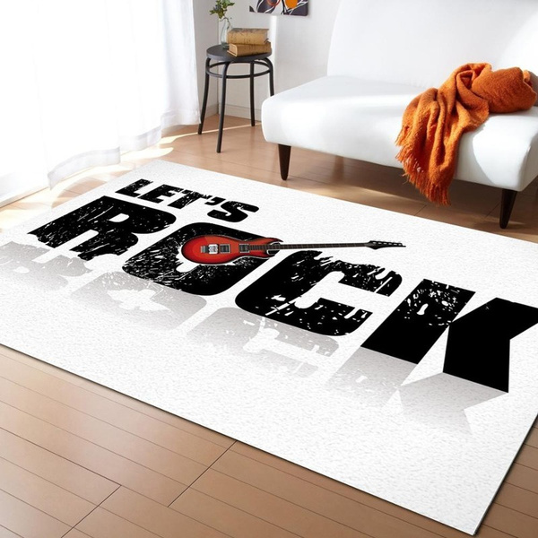 Musical Notes Carpets for Living Room Bedroom Area Rug Kids Room Play ...