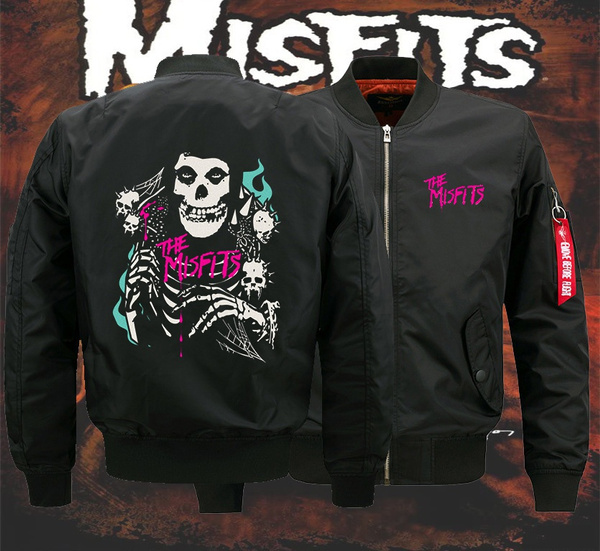 Misfits Band Men's Pilot Jacket Biker Pilot Jacket Flight Military ...