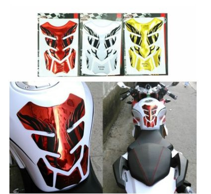 3D Motorcycle Fuel Tank Decal Pad Protector Cover Sticker Decoration ...