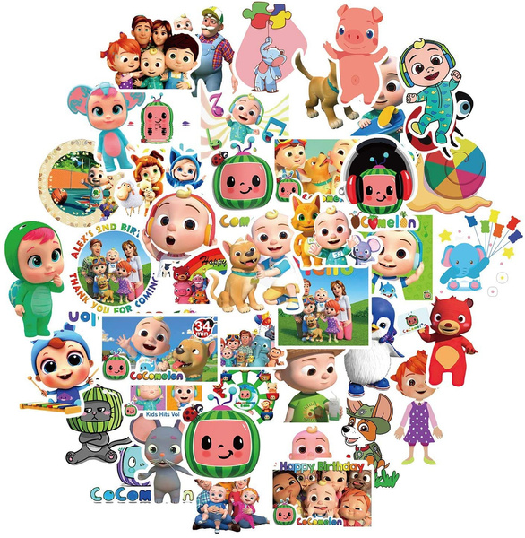 50PCS Stickers for Cocomelon Party Decoration Supplies and Kids ...