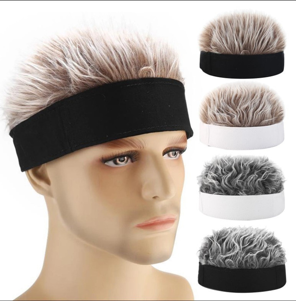 New Fashion Cotton Wig Cap Spiked Unisex Hats Fake Hair Hat Women ...