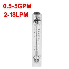 LZT M-15 0.5-5GPM 2-18LPM Water Flow Meter Measuring Panel Mount Type ...