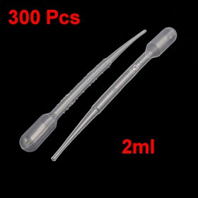 Plastic Disposable Eye Dropper Squeeze Type Graduated Pipettes 2ml 300 ...