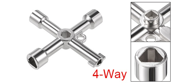 Electrical Cabinet Key 4-Way Multi-functional Triangle/Square Water ...