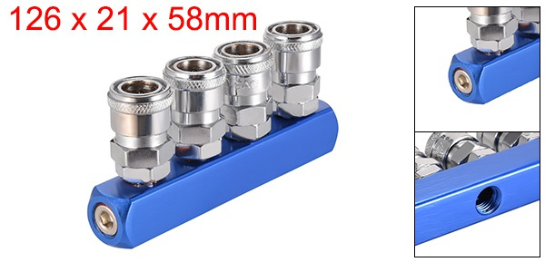 Female Thread 4/5 Way Pass Quick Fitting Connect Coupler Air Hose ...