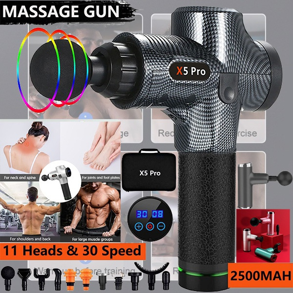 2020 New Upgrade Portable Mini Percussive Vibration Therapy Massage Gun ...