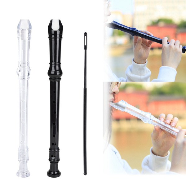 8 Holes ABS Soprano Recorder G Key Germany Type Flute Student Beginner ...