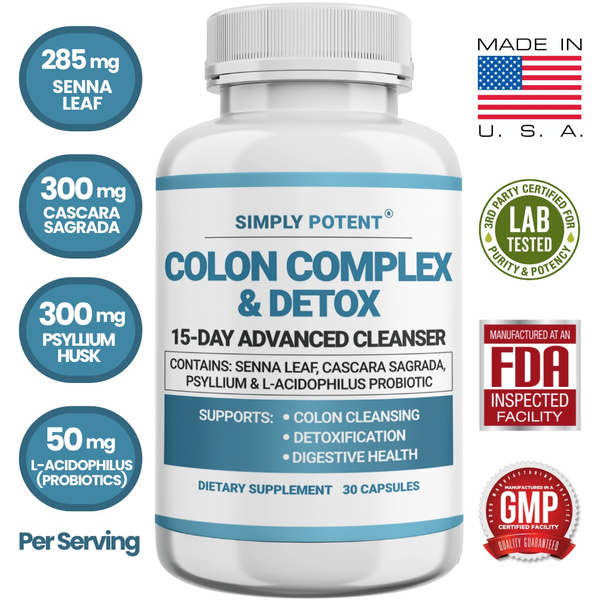 Colon Cleanser & Detox Supplement for Weight Loss, Colon Cleanse ...