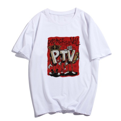 Pierce the Veil Drive Mens T-Shirt - PTV Letter Characters School Locker Image | Wish