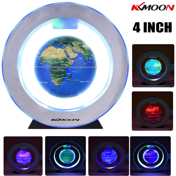 KKmoon 4 Inch Magnetic Leviation Floating Globe Anti Gravity Rotating ...