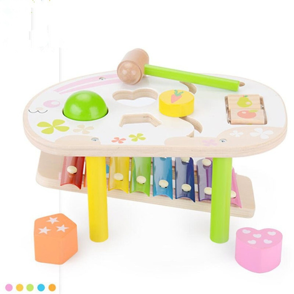 Musical Instrument Octave Piano Wooden Children Birthday Gift Baby Kids ...