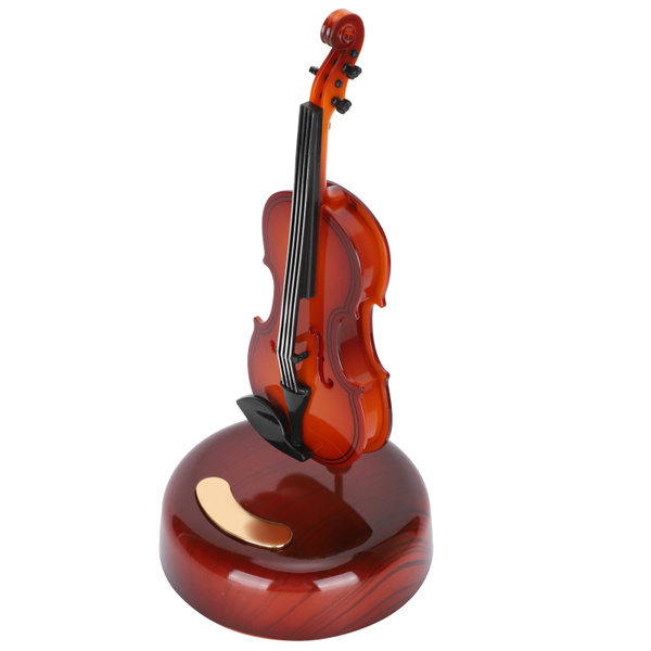 Rotating Cello Music Box Musical Instrument Model Music Box Plastic ...