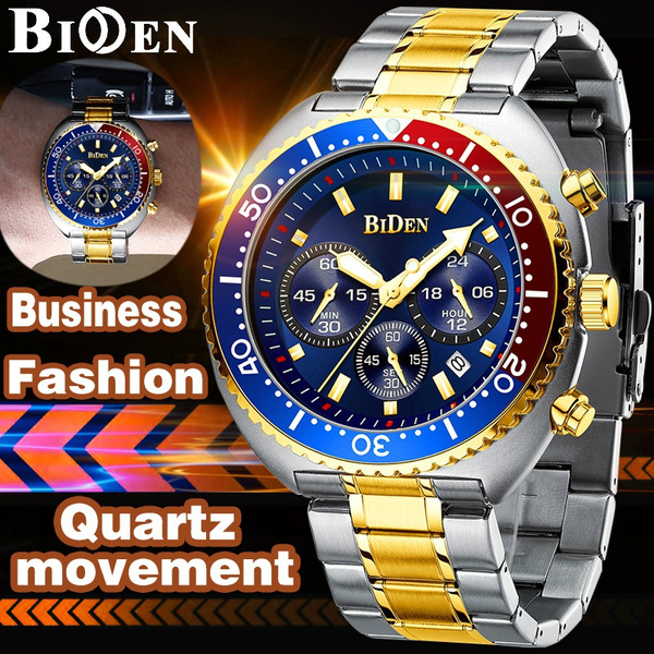 BIDEN Mens Quartz Watch Mens Luxury Military Chronograph Sports Casual ...